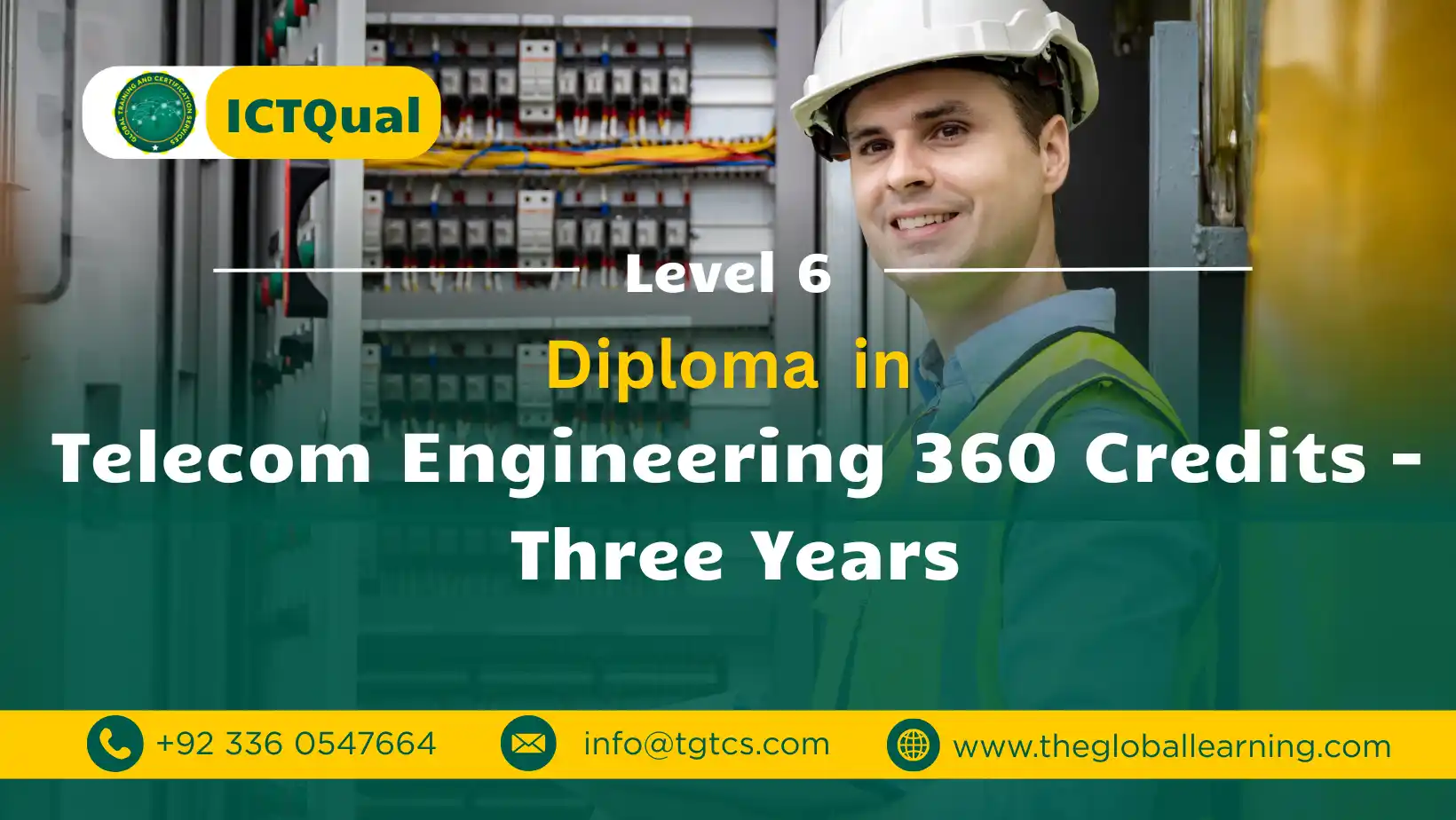 ICTQual Level 6 Diploma in Telecom Engineering 360 Credits – Three Years